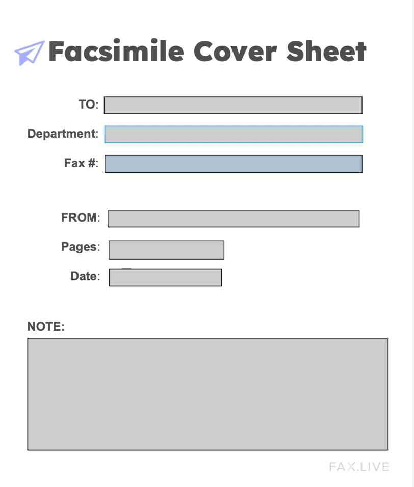 Fax Cover Sheet PDF (Free Download)