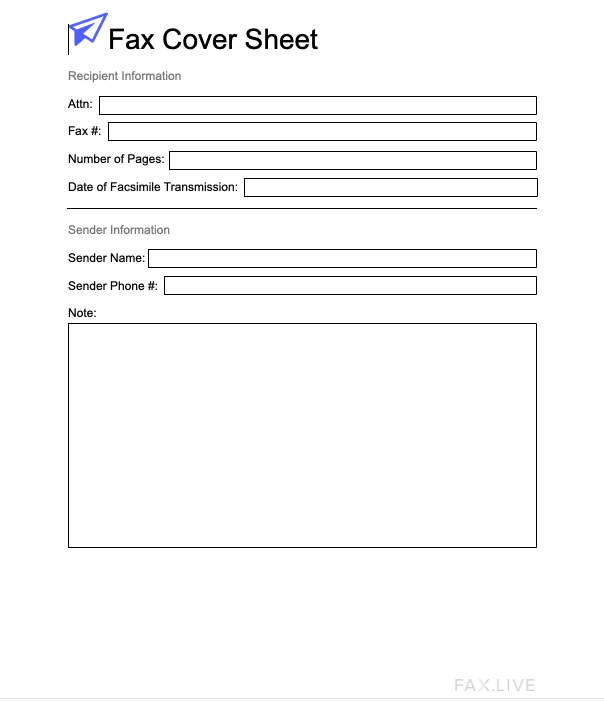 Free Microsoft Word Fax Cover Letter Template