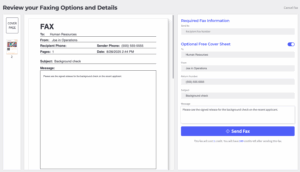 Free Fax Cover Sheet | Fax.Live Features